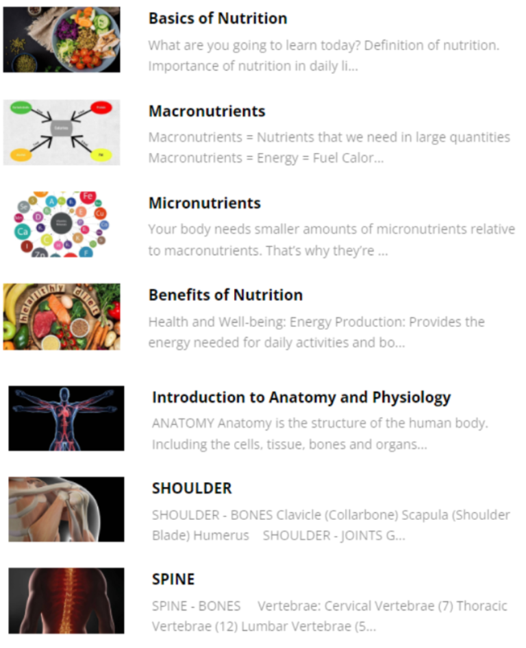 The Course | Edifit | Know Your Body